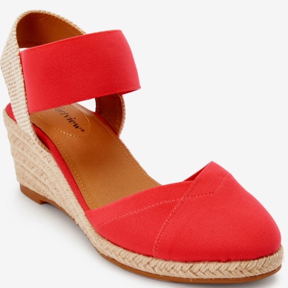 comfortview | Shoes | Comfortview Red Wedges | Poshmark